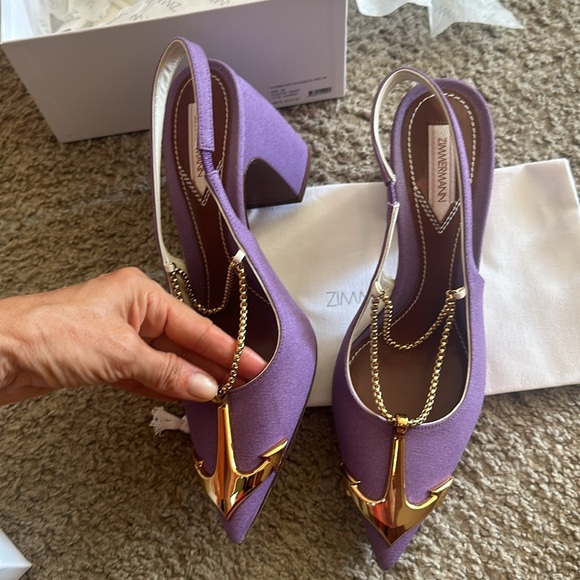 Zimmermann | Shoes | Zimmermann Overboard Resort 23 Slingback Heels ...